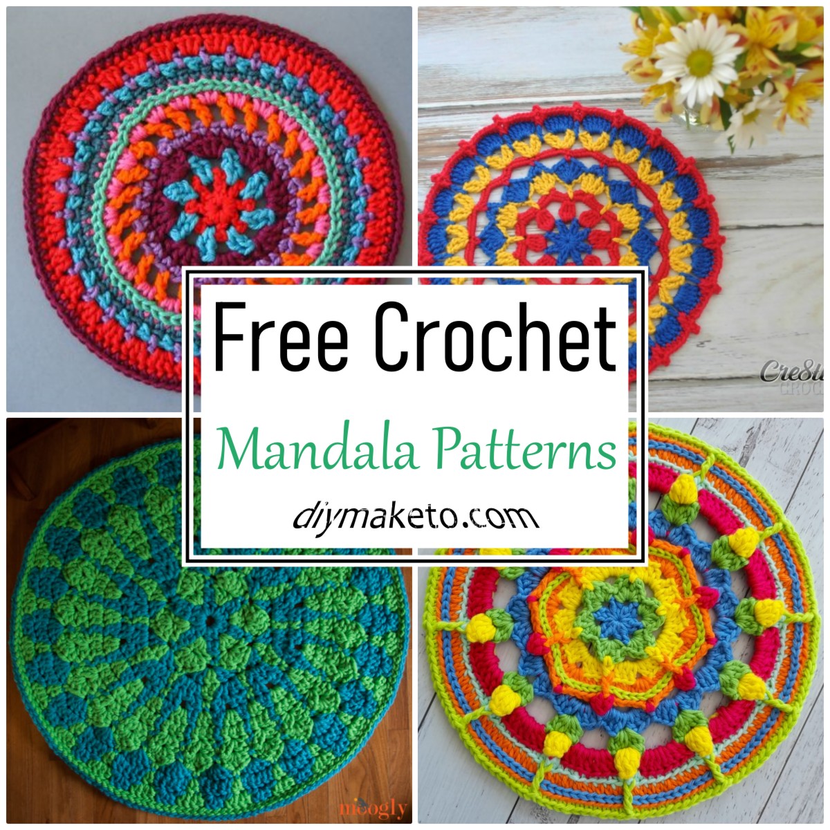 15 Free Crochet Mandala Patterns For Colorful Update