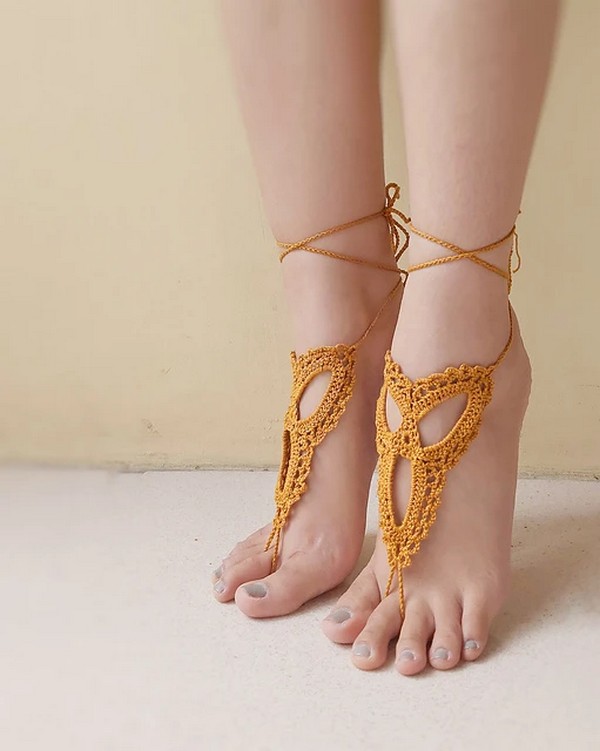 Free Crochet Sandal Patterns For All age and Style - DIYs Maker
